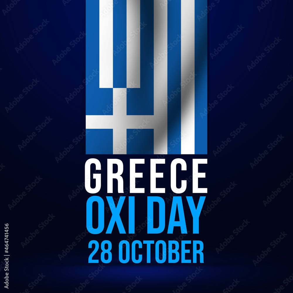 Greece Ochi Day 28 October National and Cultural Holiday Background ...