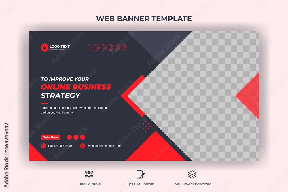 Creative corporate social media web banner and youtube thumbnail ...