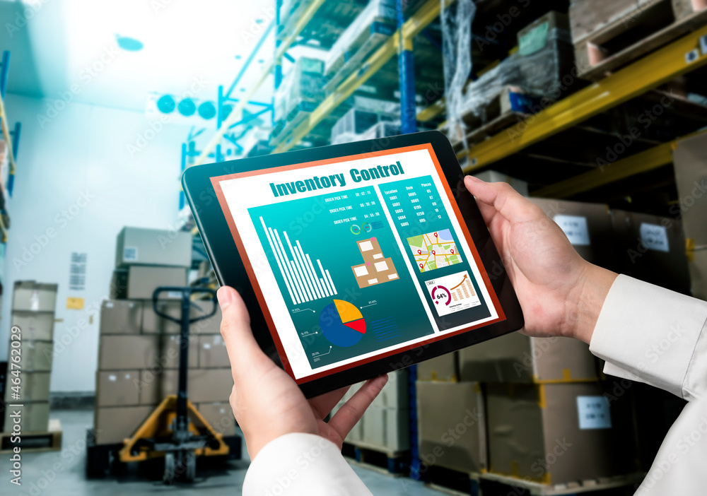Warehouse management innovative software in computer for real time ...