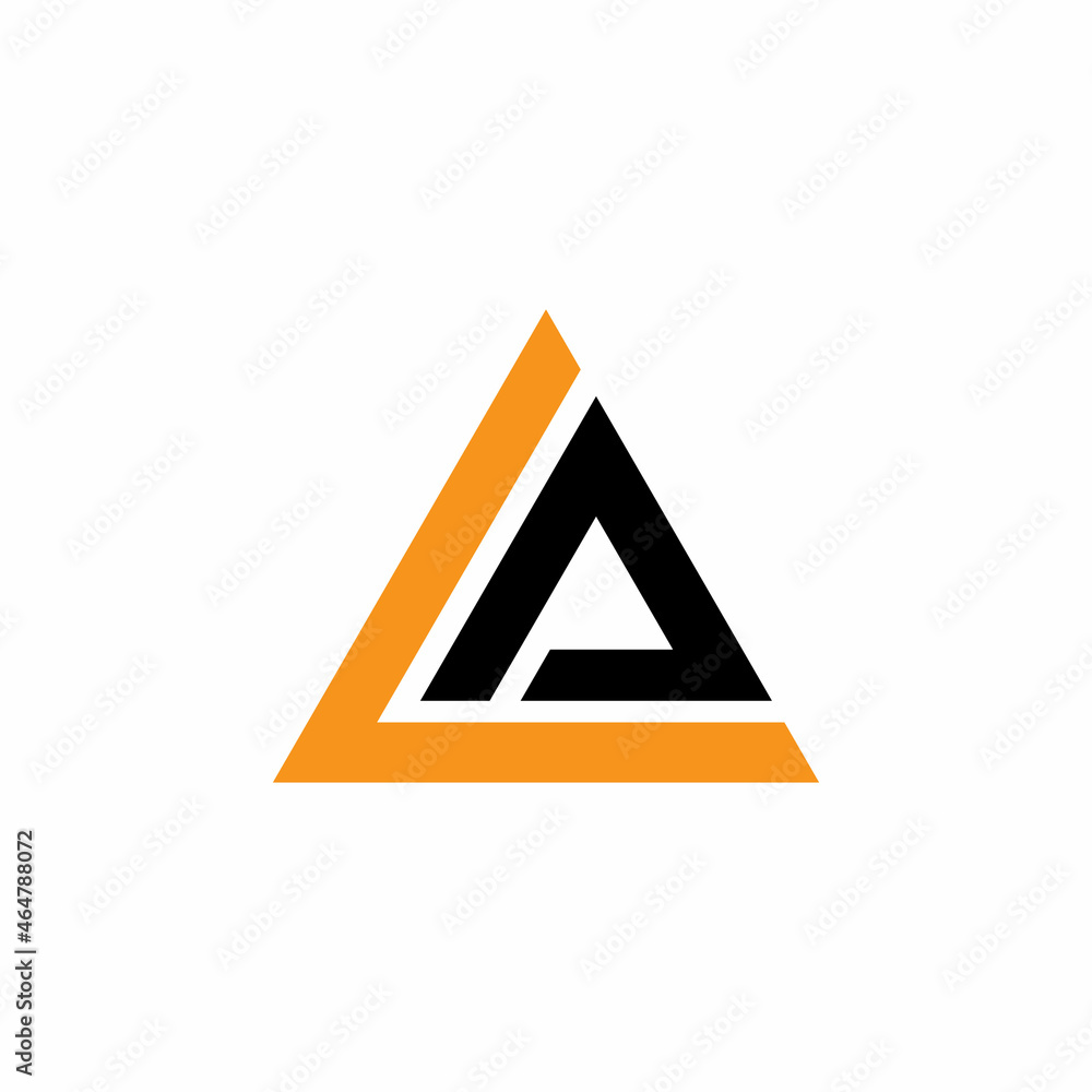 Initial Letter CA Triangle Logo Design vector Stock Vector | Adobe Stock