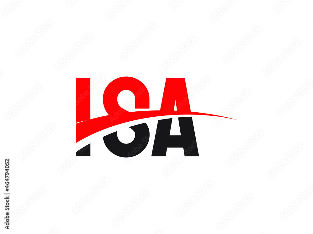 ISA Letter Initial Logo Design Vector Illustration Stock Vector | Adobe ...