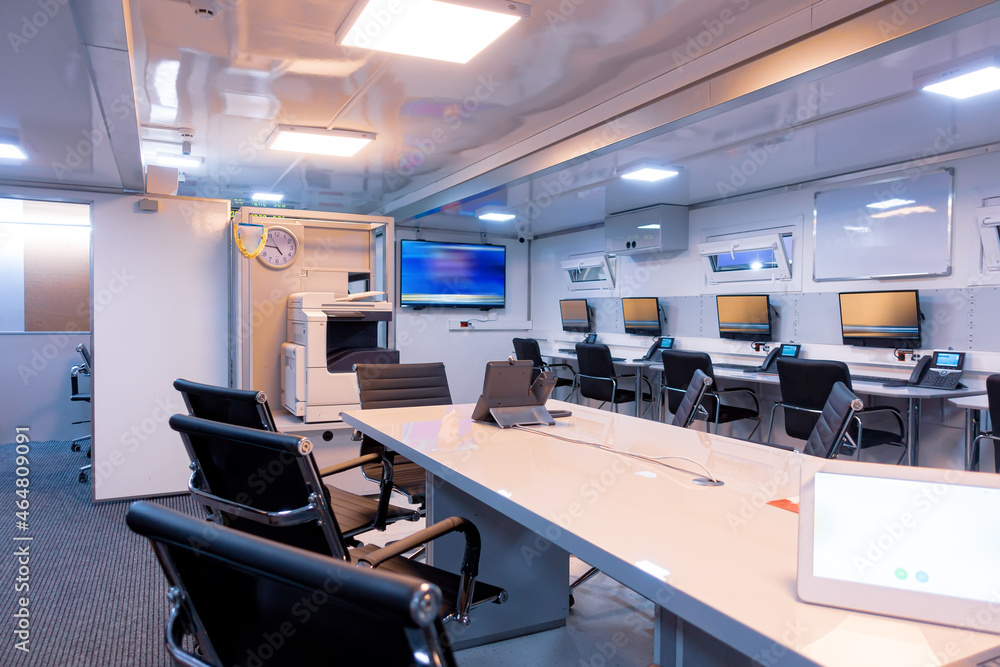 Autonomous mobile emergency control room. Emergency control room ...