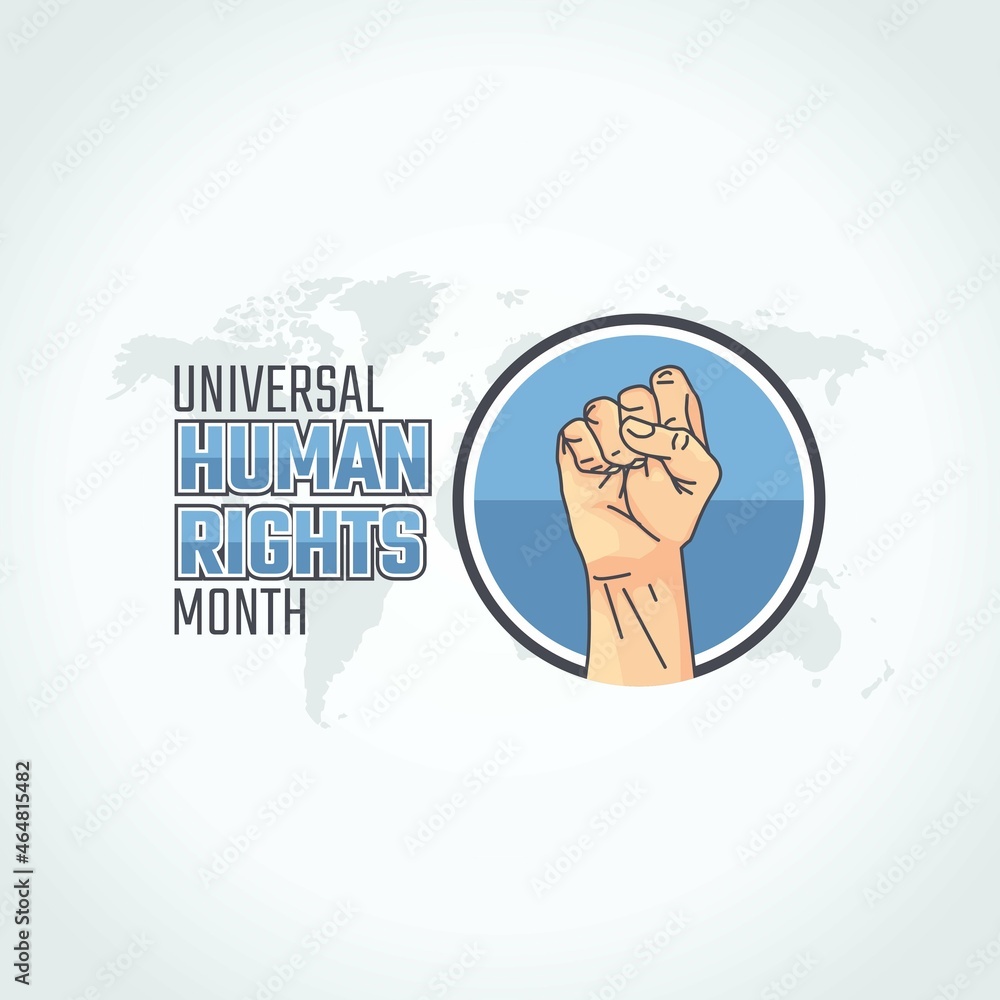 vector graphic of universal human rights month good for universal human ...