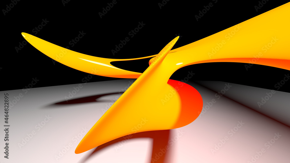 abstract line 3d shape , background illustration indeterminate shape ...