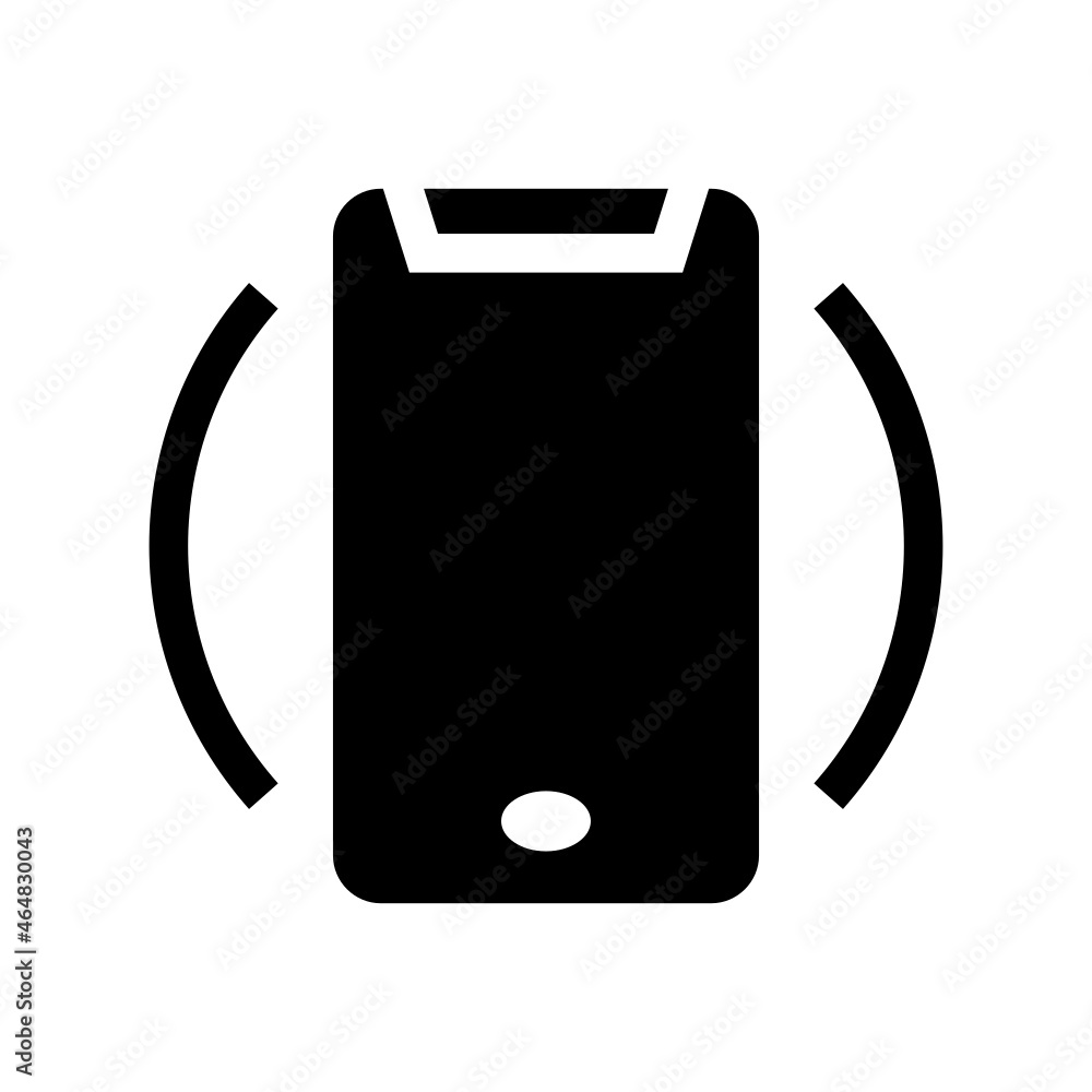 rotate phone icon on white background Stock Vector | Adobe Stock