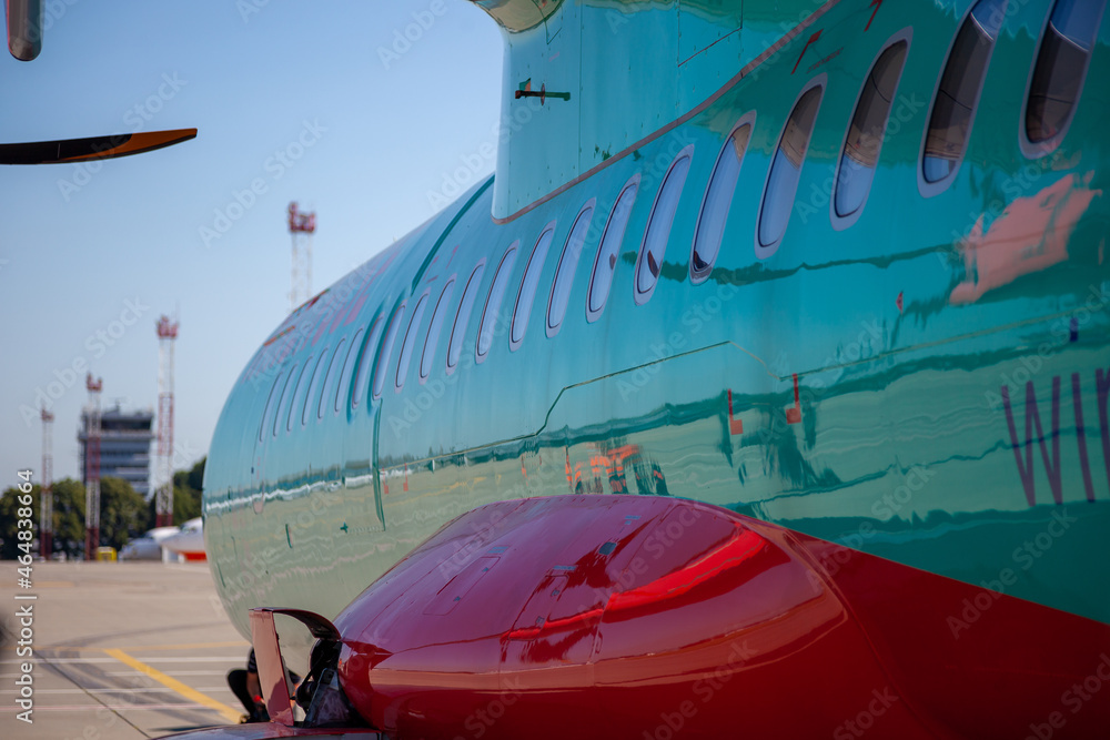 Kyiv, Ukraine - June 27, 2020: Aircraft ATR 72-212A airline WindRose ...