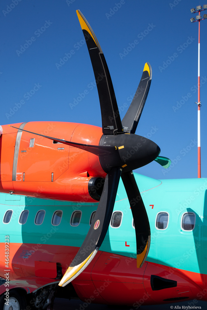 Kyiv, Ukraine - June 27, 2020: Aircraft ATR 72-212A airline WindRose ...