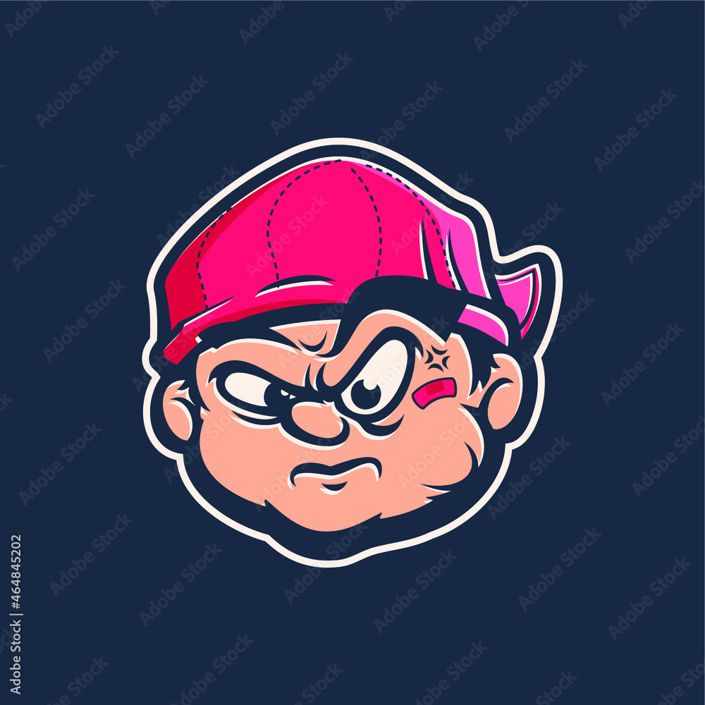 Playful, Colorful, Cartoon Bad Boy Sticker, Poster, T-shirt Design And ...