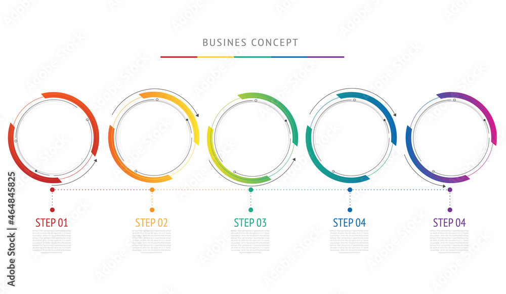 Infographics number options template. Can be used for work flow layout ...