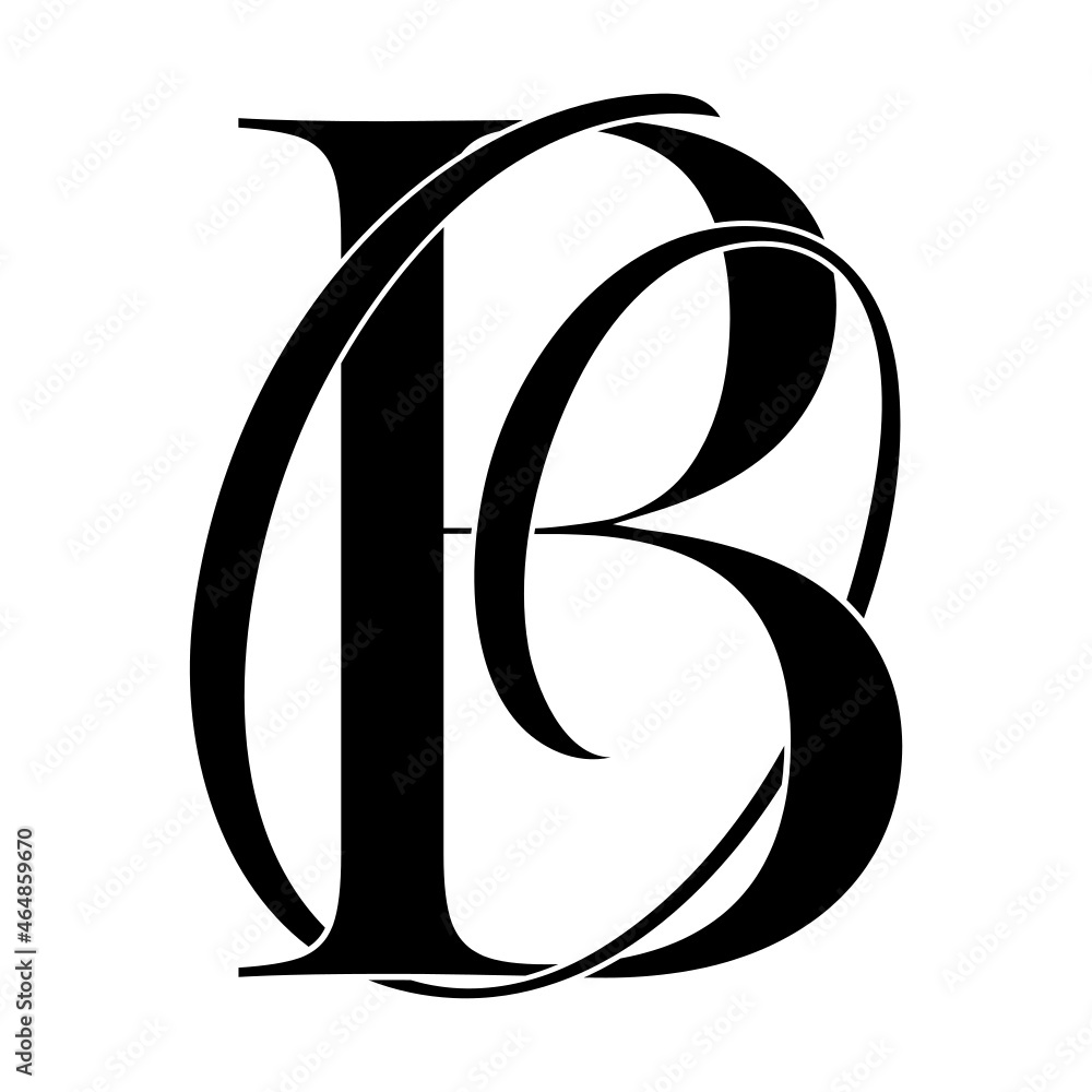 bo, ob, monogram logo. Calligraphic signature icon. Wedding Logo ...