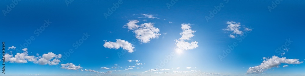 Seamless 360 degree spherical panorama of the day cloudy sky. Ready for ...