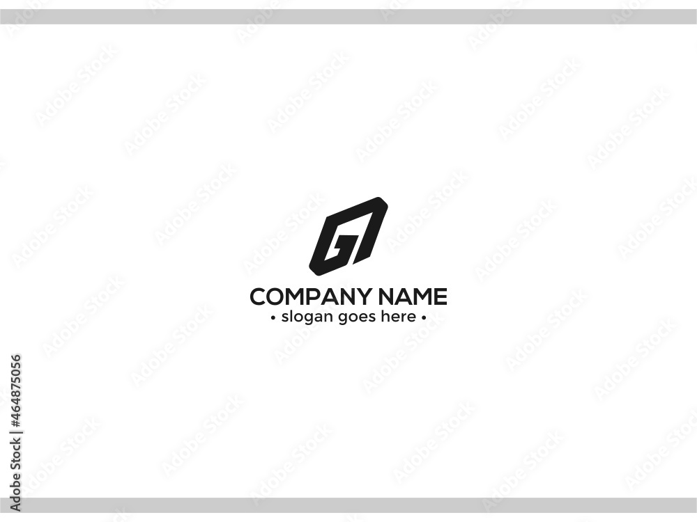 G logo design for company.G letter coporate logo Vector.typography design monogram. Stock Vector ...