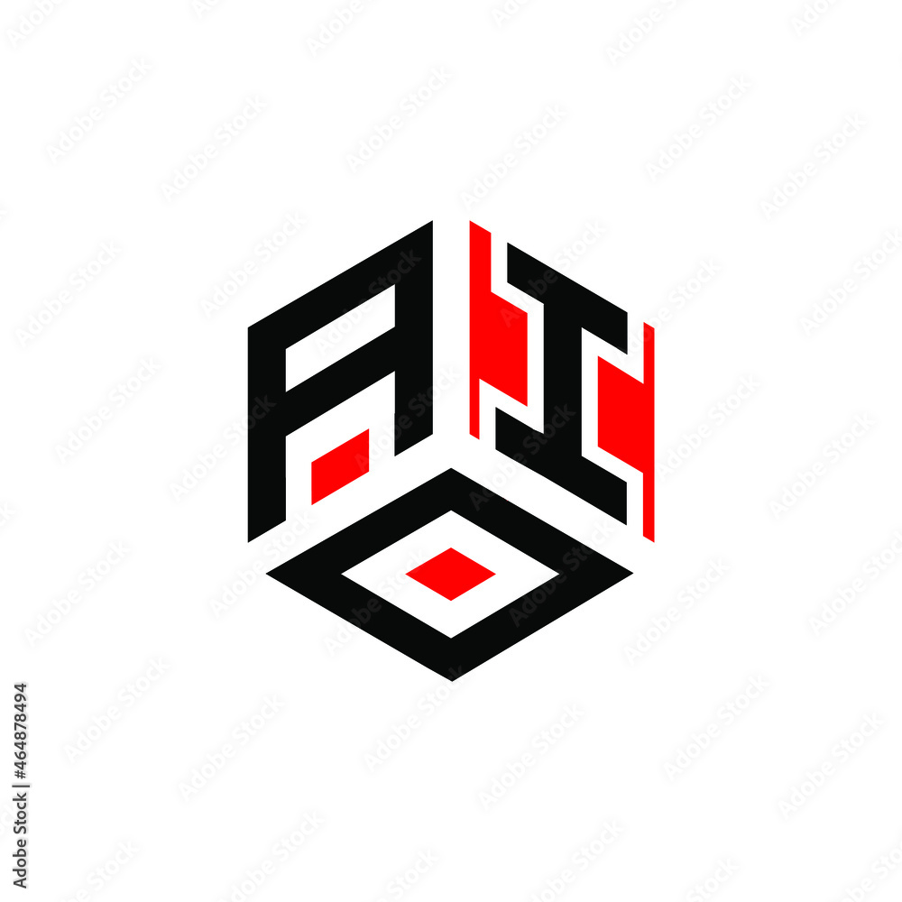 AIO letter logo design on white background.AIO creative initials letter ...