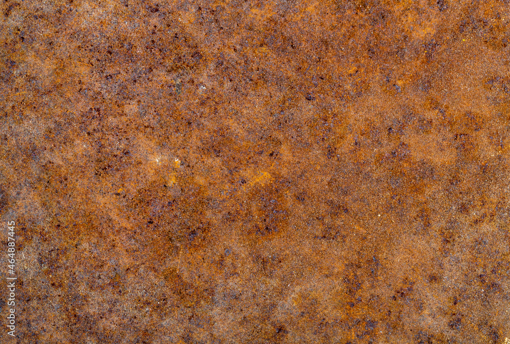 Platte aus Stahl oder Eisen mit Rost bedeckt als Textur oder ...