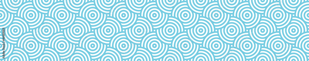 White seamless pattern with blue circles Stock Vector | Adobe Stock