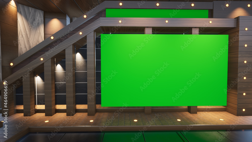 Backdrop For TV Shows .TV On Wall.3D Virtual News Studio Background, 3d ...