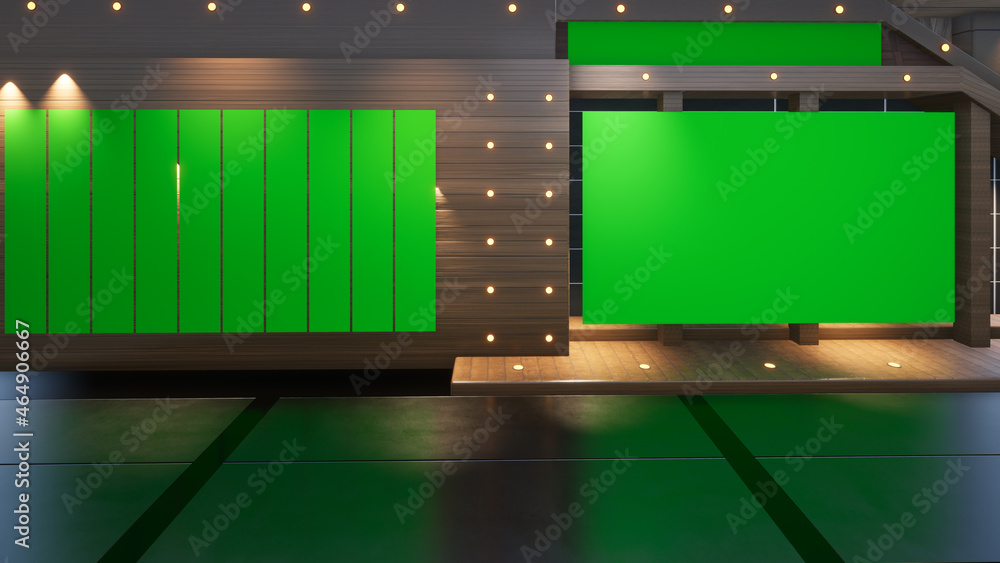 Backdrop For TV Shows .TV On Wall.3D Virtual News Studio Background, 3d ...