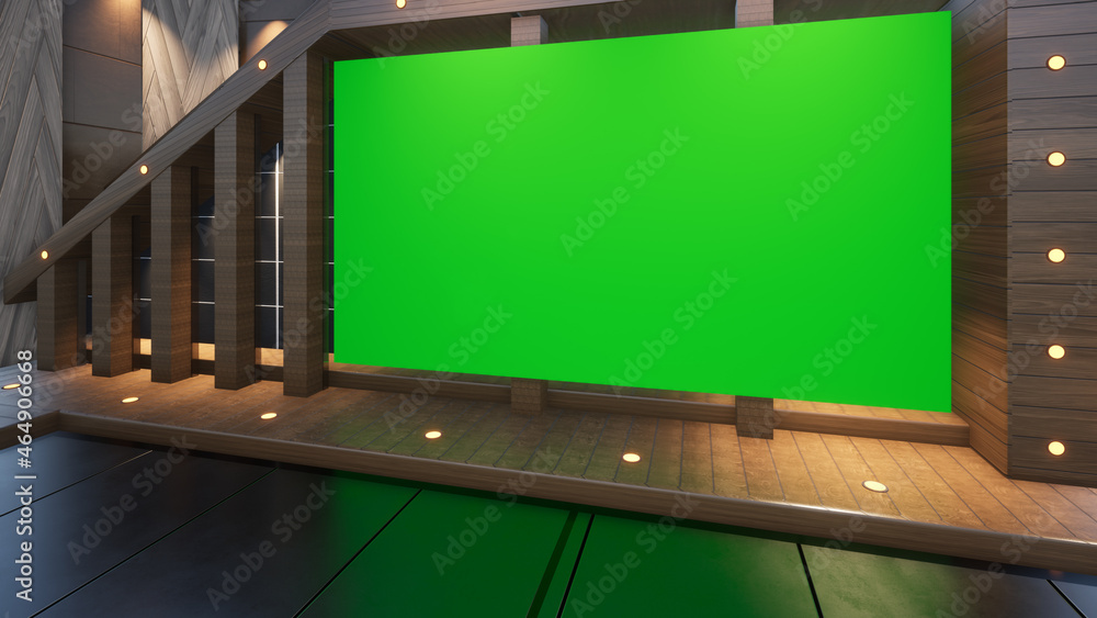Backdrop For TV Shows .TV On Wall.3D Virtual News Studio Background, 3d ...