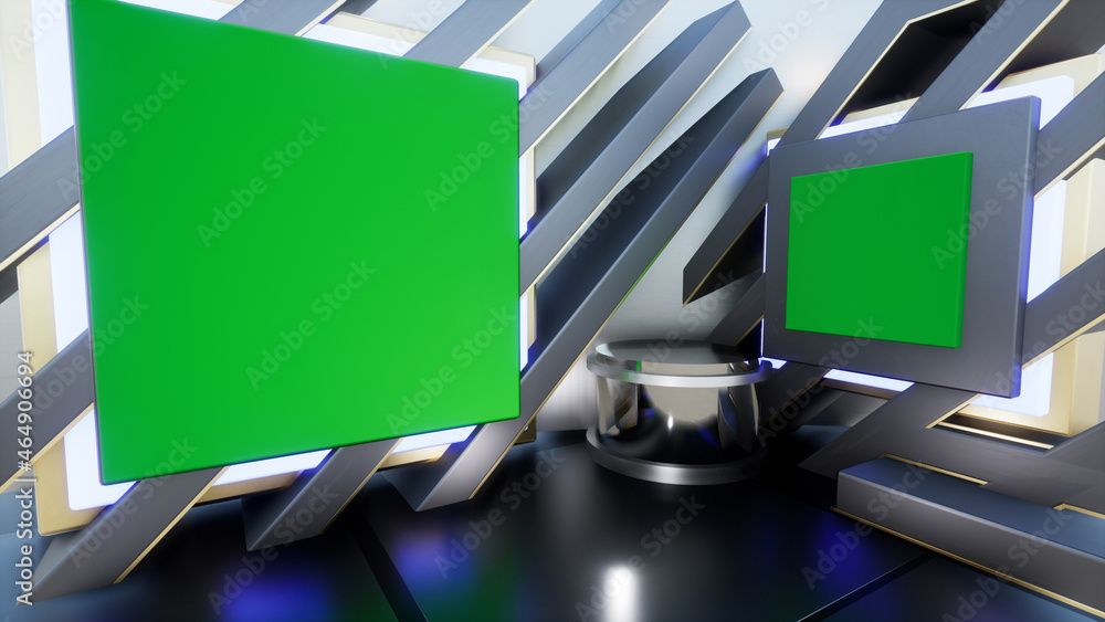 Backdrop For TV Shows .TV On Wall.3D Virtual News Studio Background, 3d ...
