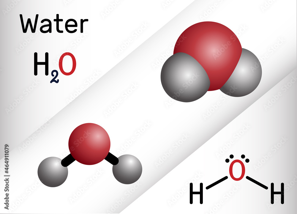 Water , H2O, HOH molecule. It is inorganic hydroxy compound, oxygen ...