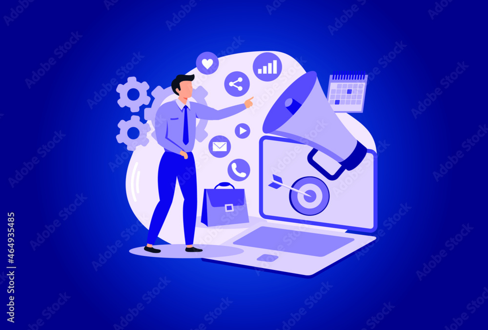 marketing campaign illustration exclusive design inspiration Stock ...