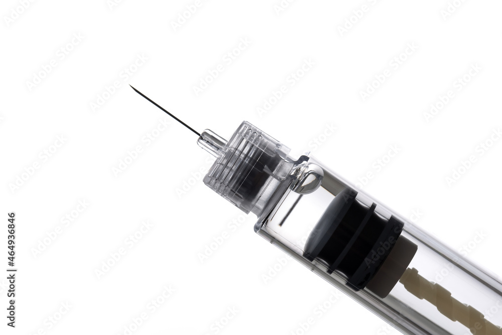 insulin pen needle, threaded to attach securely and safely to insulin ...
