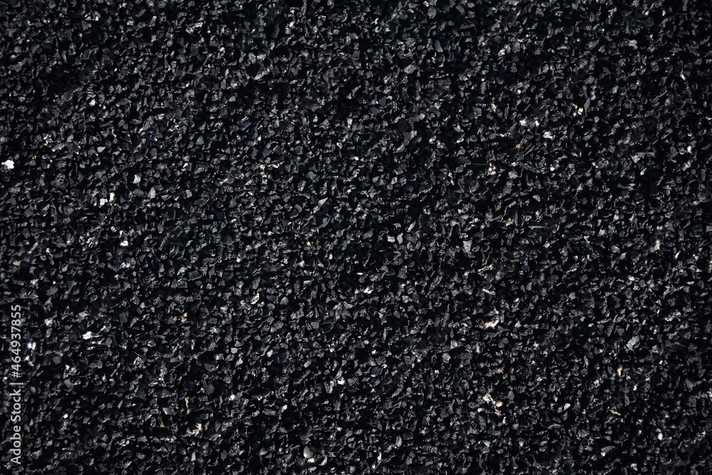 Texture of a rubber crumb for stadium. Rubber asphalt. Resilient ...