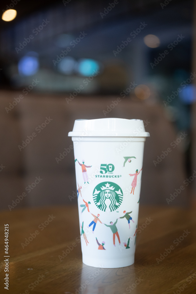 Bangkok, Thailand - October 25, 2021 : Starbucks is giving away FREE ...