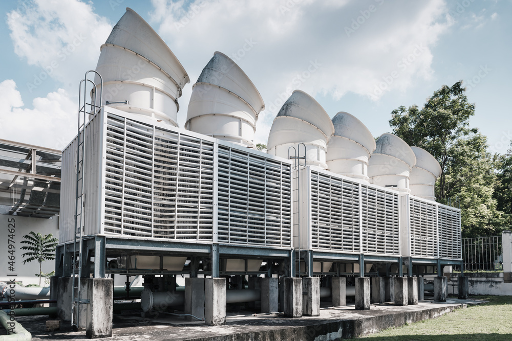 Cooling Pipes System of Manufacturing Factory, Cooled Chiller Machines ...