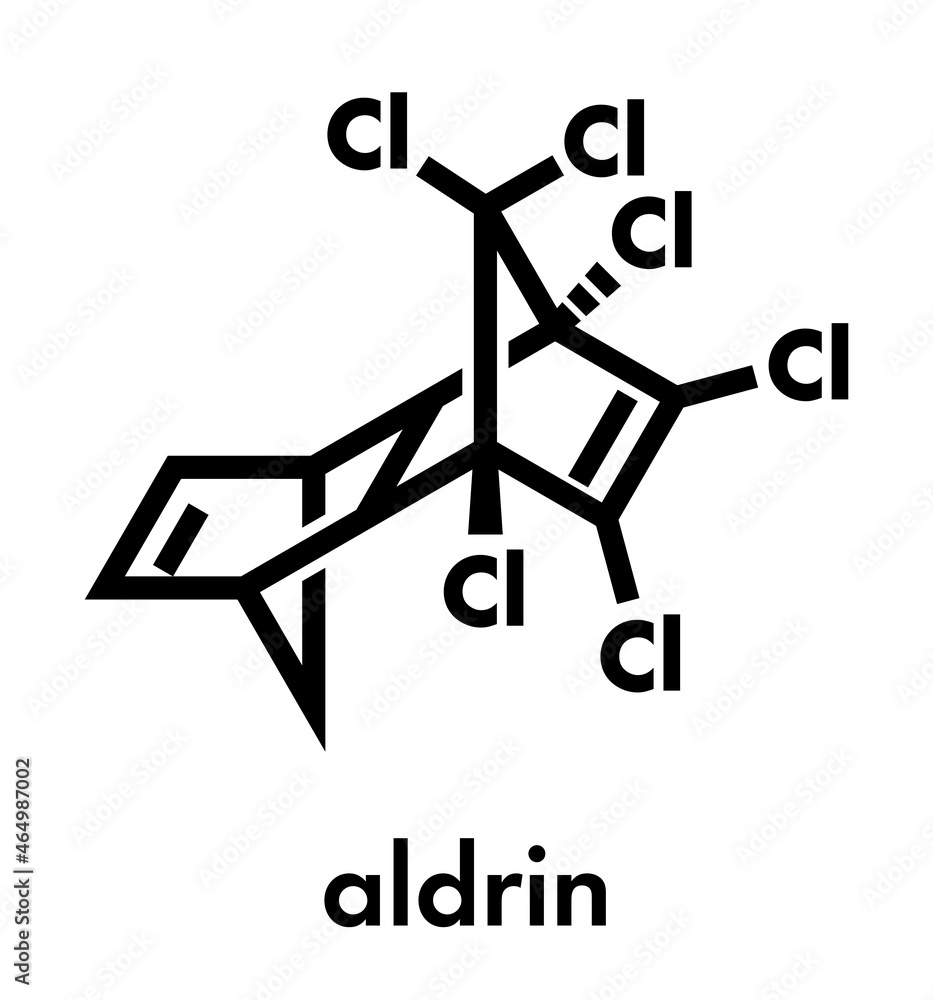 Aldrin banned pesticide. Once widely used as insecticide, known as a ...