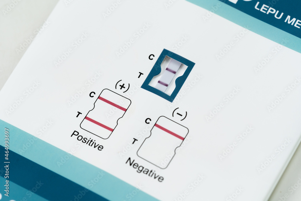 Coronavirus (Covid-19) positive test result with SARS-CoV-2 Antigen ...