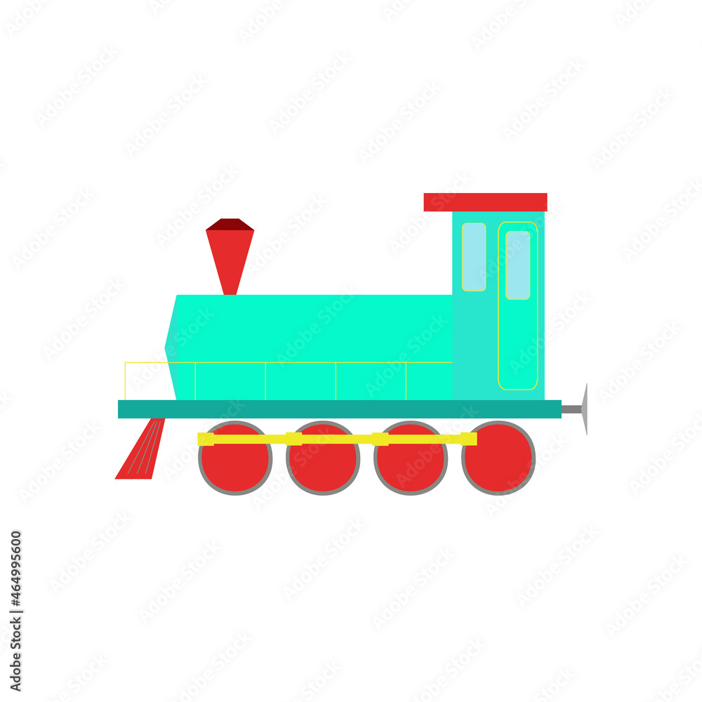 A vector illustration of a toy locomotive isolated on transparent ...