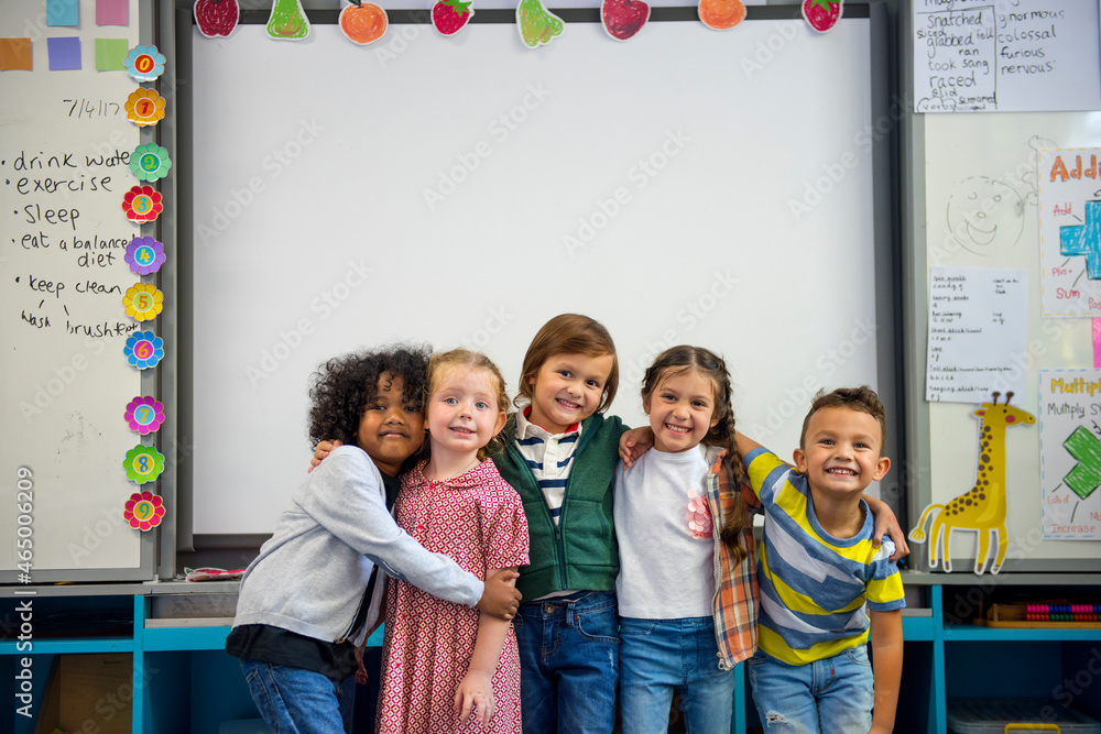 Happy kids at elementary school Stock Photo | Adobe Stock