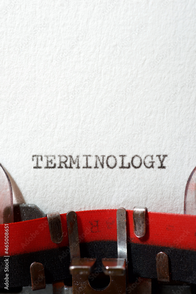 Terminology concept view Stock Photo | Adobe Stock