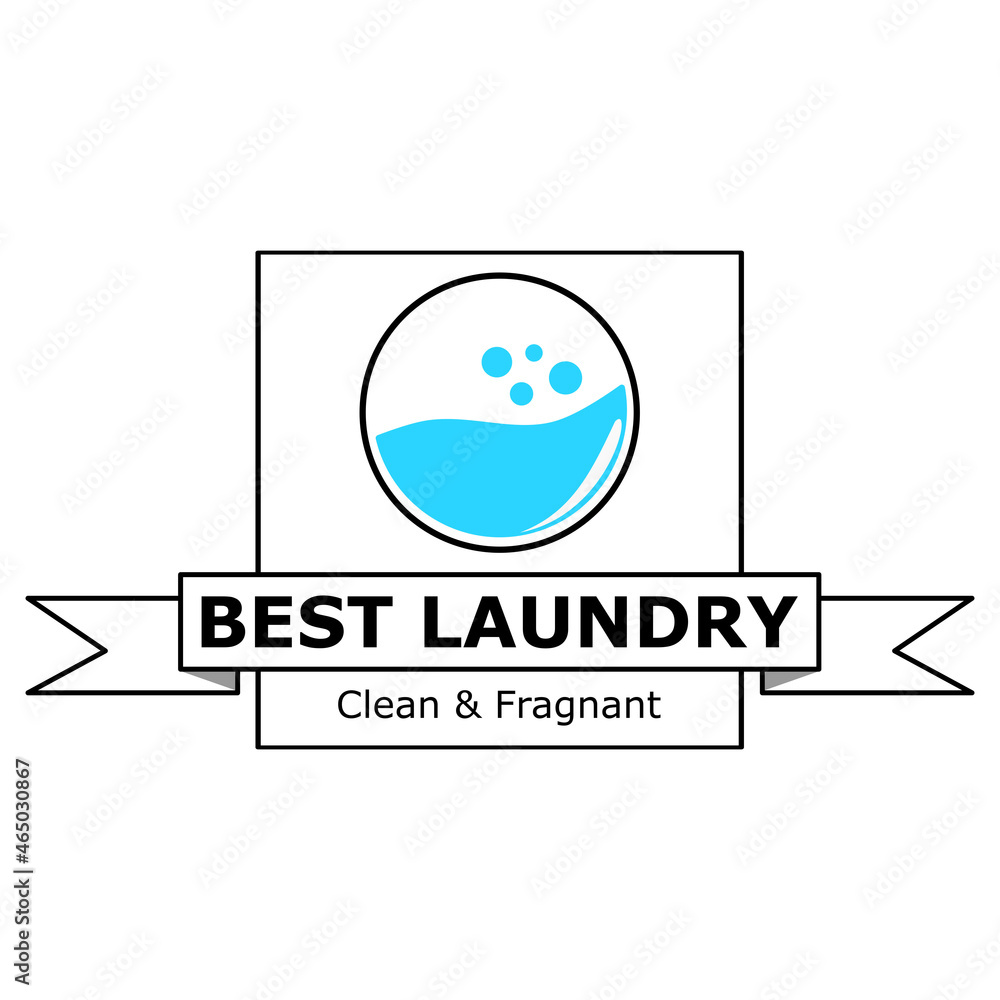 Vector illustration of simple washing machine. Suitable for laundry ...