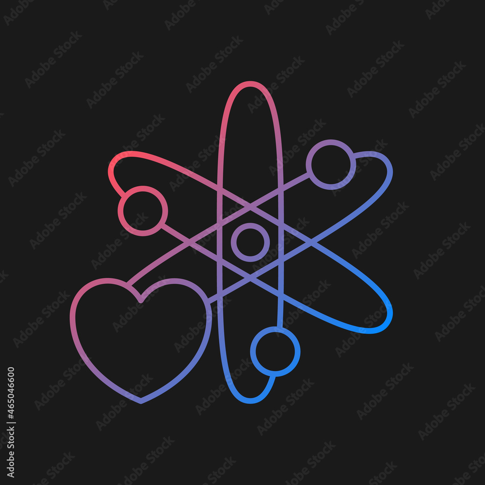 Interest in science gradient vector icon for dark theme. Motivation for ... Interest in science gradient vector icon for dark theme. Motivation for ...
