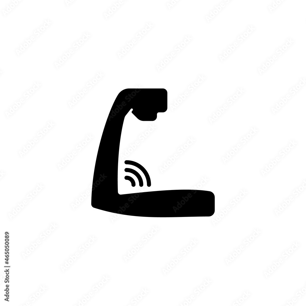 Lack of muscular strength black glyph icon. Experiencing weakness ...