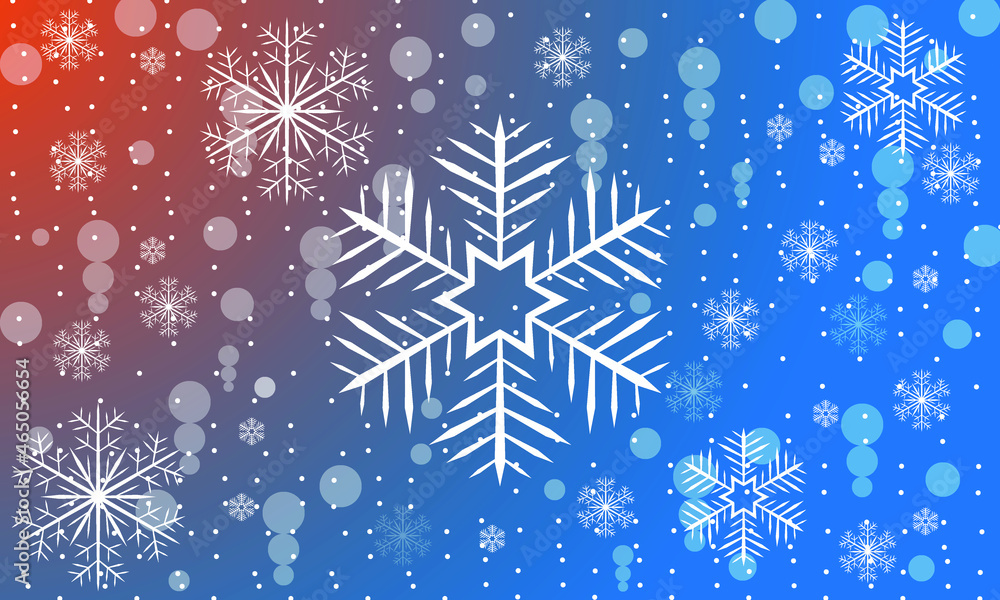 Snowflake Background Bundle, chrismast background Stock Vector | Adobe ...