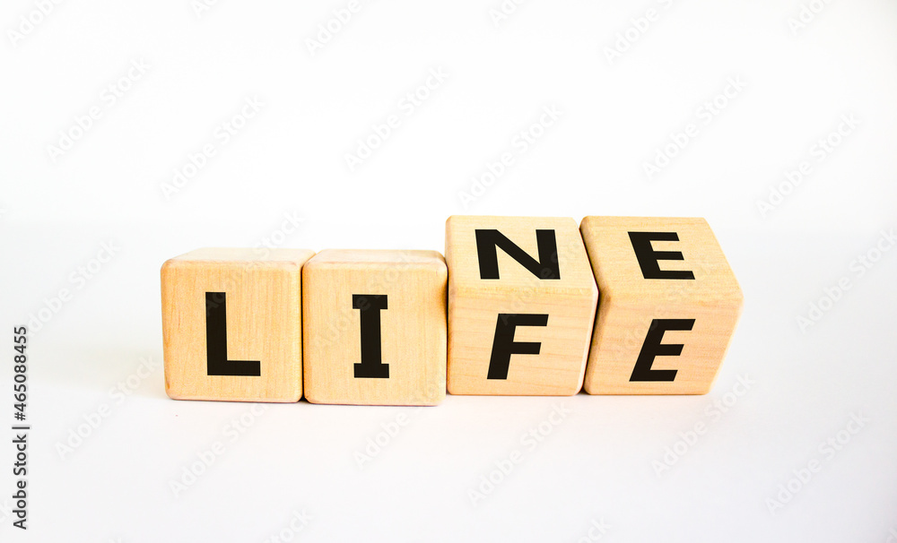 Lifeline, line of life symbol. Turned cubes and changed the word 'life ...