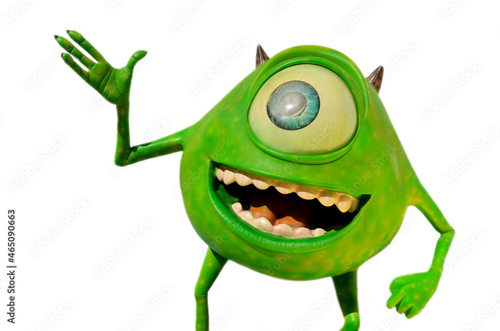 Portugal, Algarve, Circa 06.07.2013. Sudio image of Monsters inc. Mike ...