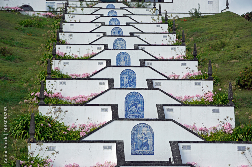Ermida de Nossa Senhora da Paz Church on azores Stock Photo | Adobe Stock