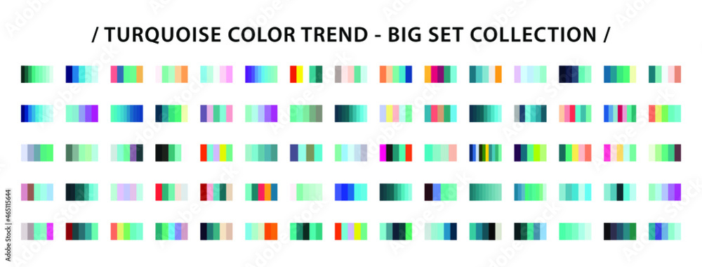 Fashion Color trend set. Color Palette Swatches Vector Design. Forecast ...