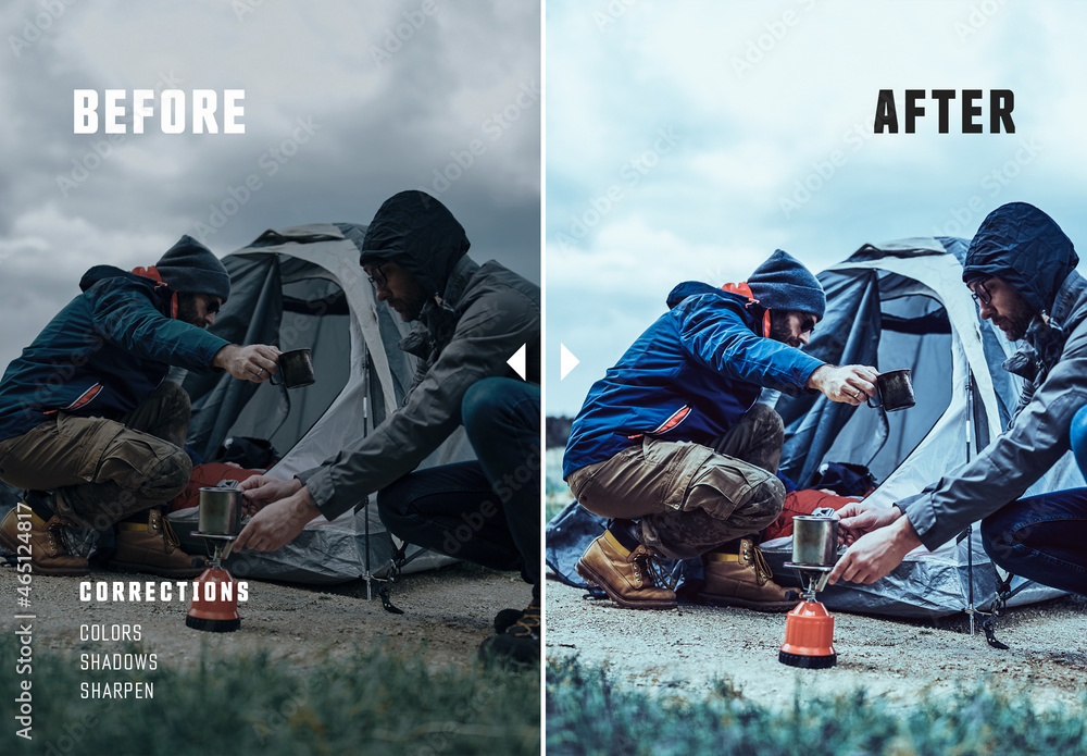 Before and After Photo Effect Stock Template | Adobe Stock