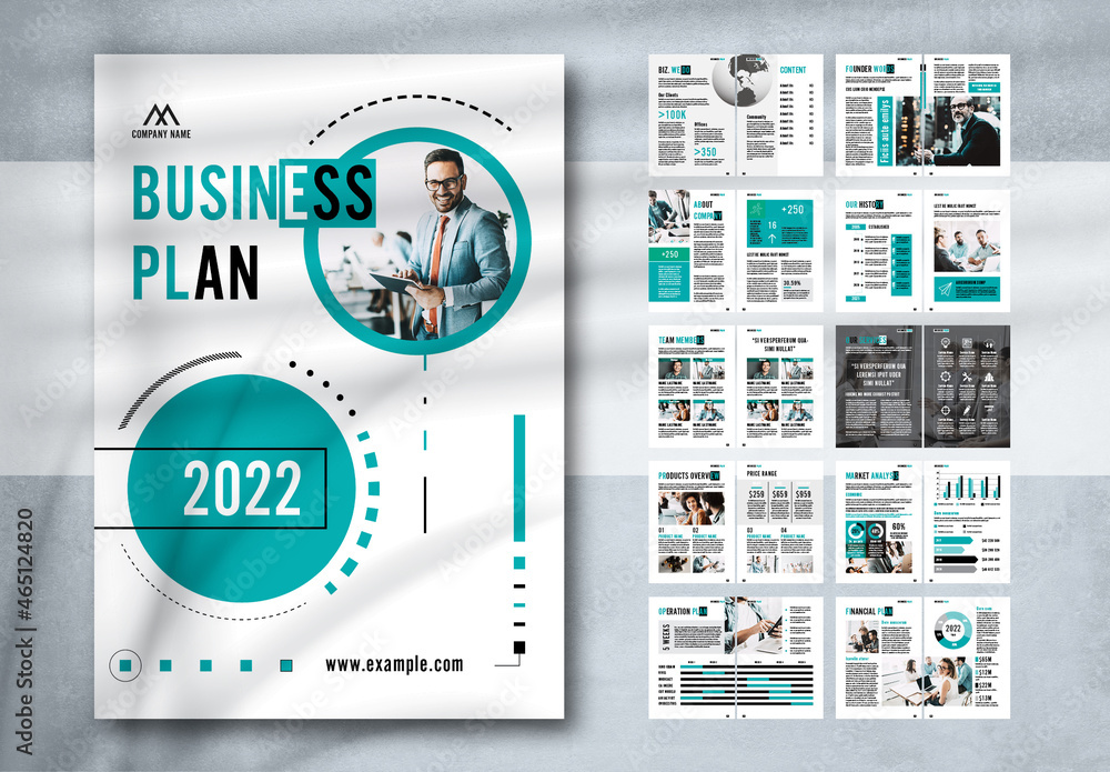 Business Plan Layout Stock Template | Adobe Stock