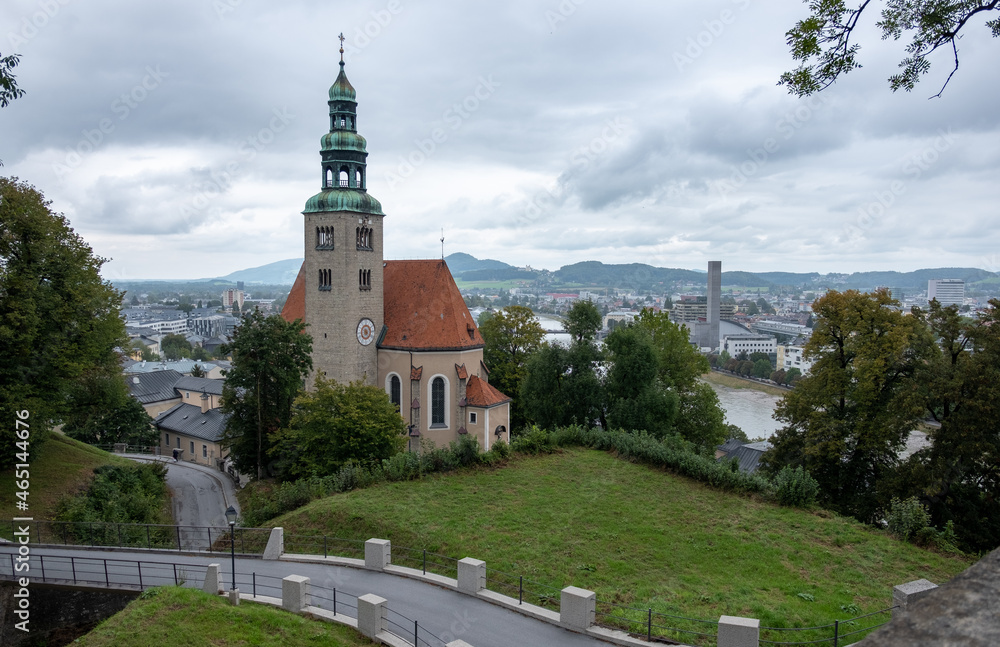 Late Gothic Mullner Church, built in the 15 century, a part of the ...