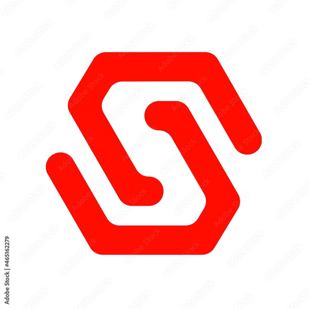 Abstract S Red Logo Created By Using Various Photo Editing Software ...