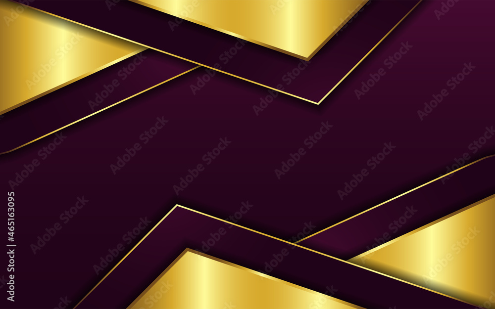 Abstract purple gradient background with line gold Stock Vector | Adobe ...