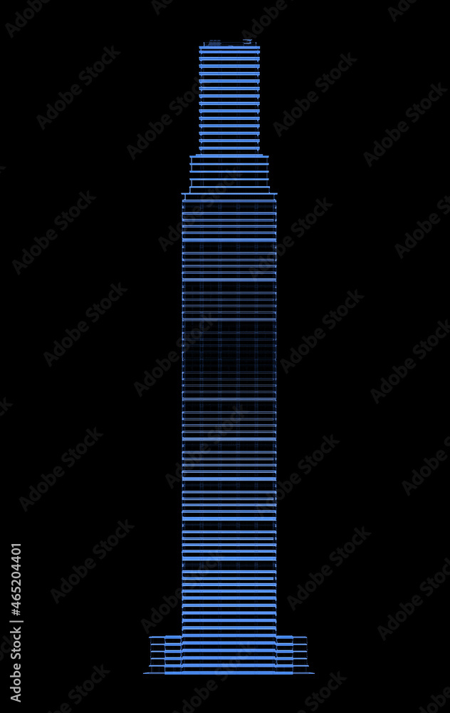 x-ray high rise building exterior Stock Illustration | Adobe Stock