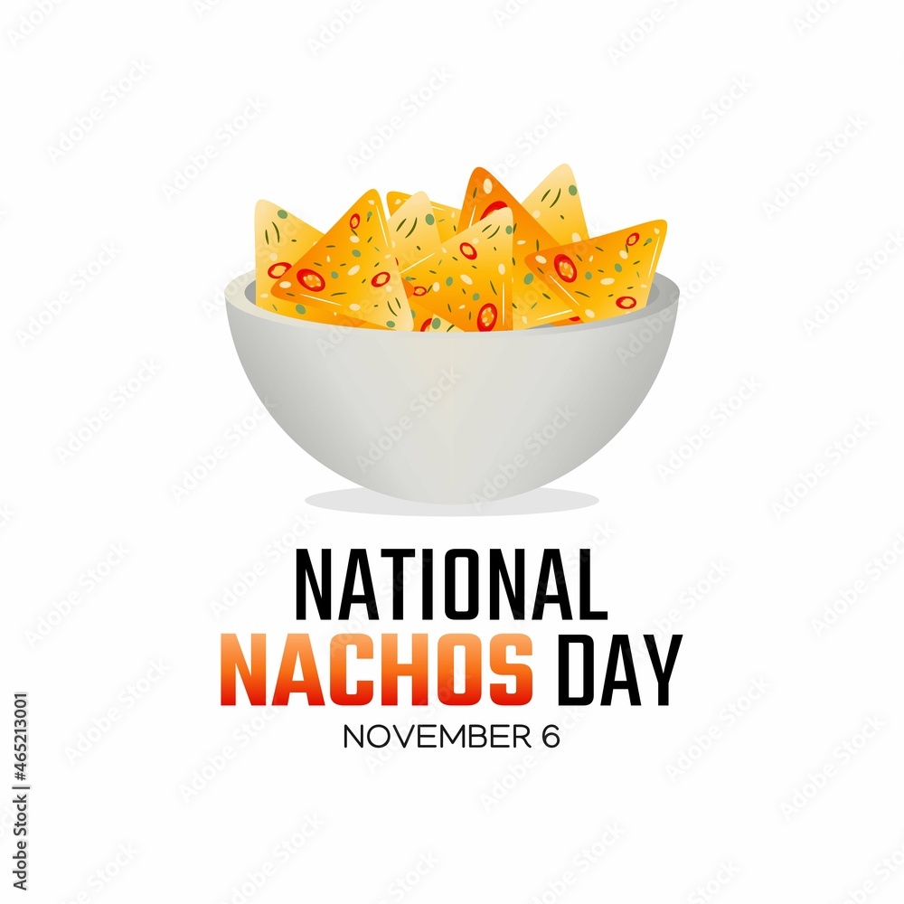 vector graphic of national nachos day good for national nachos day ...