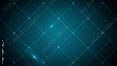 Abstract Technology Background With Grid Data Zooming In Loop/ 4k animation of an abstract ...